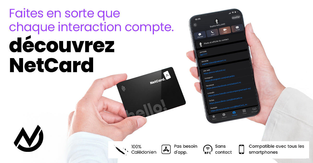 Netcard | Carte de visite sans contact – NetCard